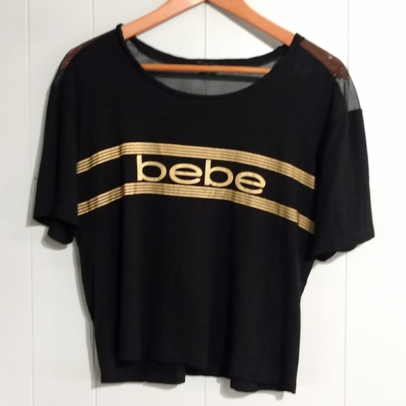 bebe | Tops | Bebe Sport Tee Shirt Mesh Details | Poshmark
